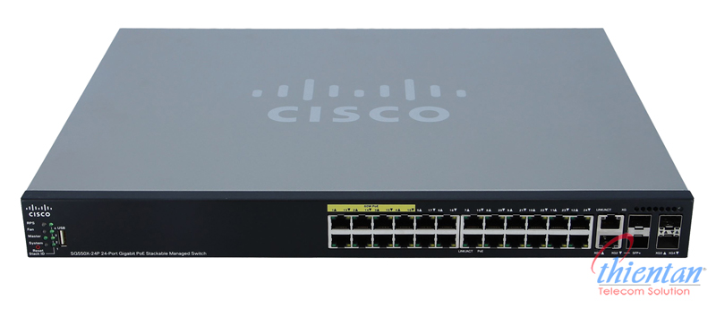 Switch Cisco SG550X-24P-K9-EU 24 port POE+ Gigabit